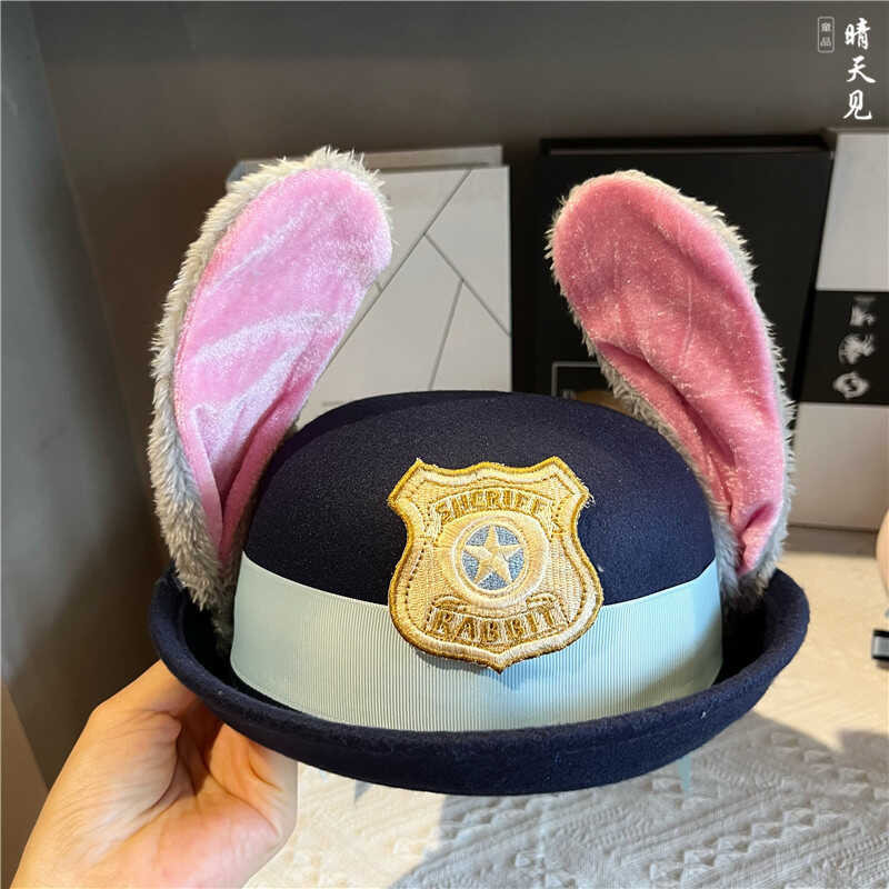 Zootopia Anime Judy Hopps Opisyal Halloween Cos Accessories Dome Short ...