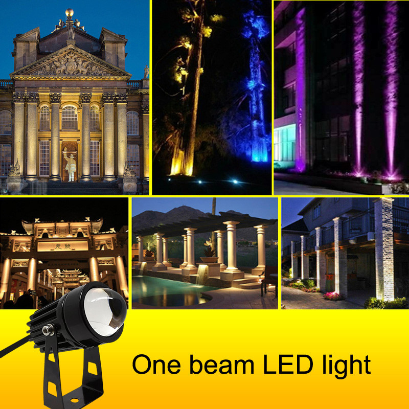 Wall LED Spotlight Outdoor One Beam Lights 110V 220V Red Green Blue ...