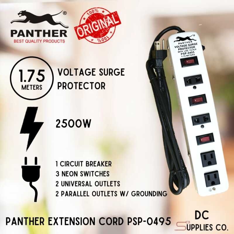 PSP 0495: Panther Individual Switch Cord 4 Gang at 1.75 Meter Extension ...