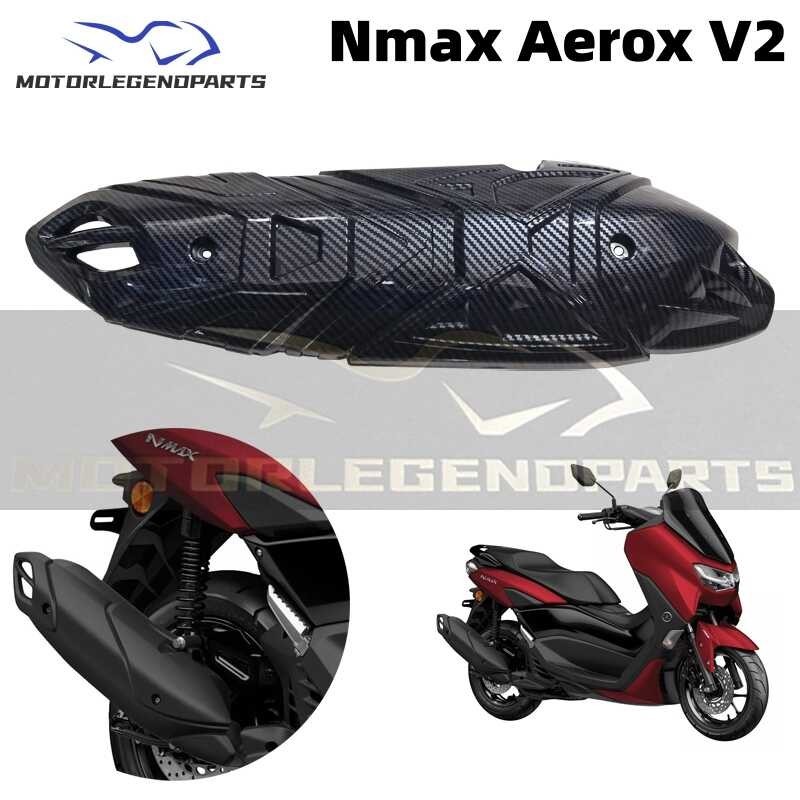 Yamaha Nmax 155 Heat Guard Muffler Cover Carbon Aerox V2 Motorcycle ...