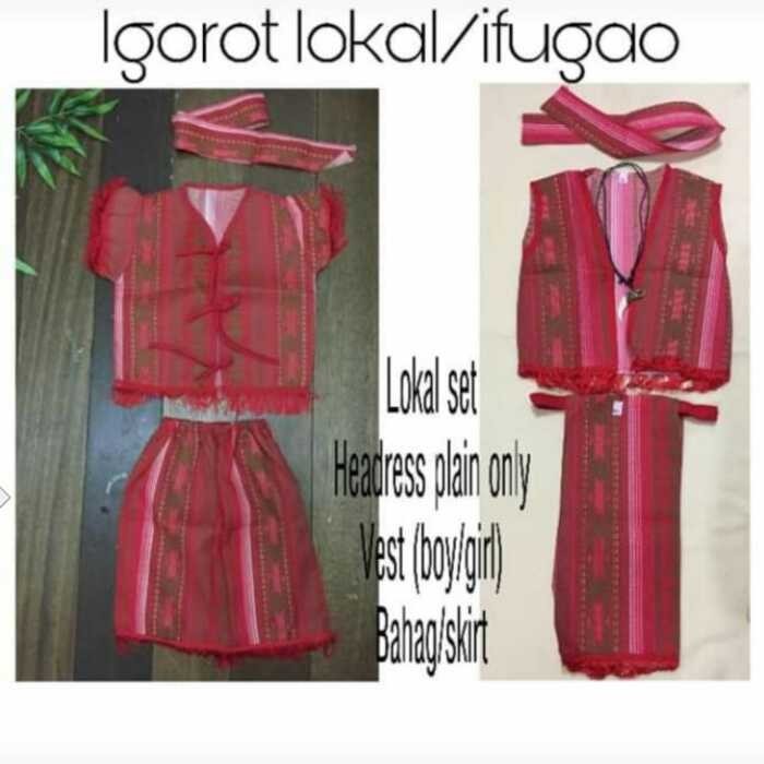 Local Igorot Costume for children (damit ng Pilipino) | Shopee Philippines