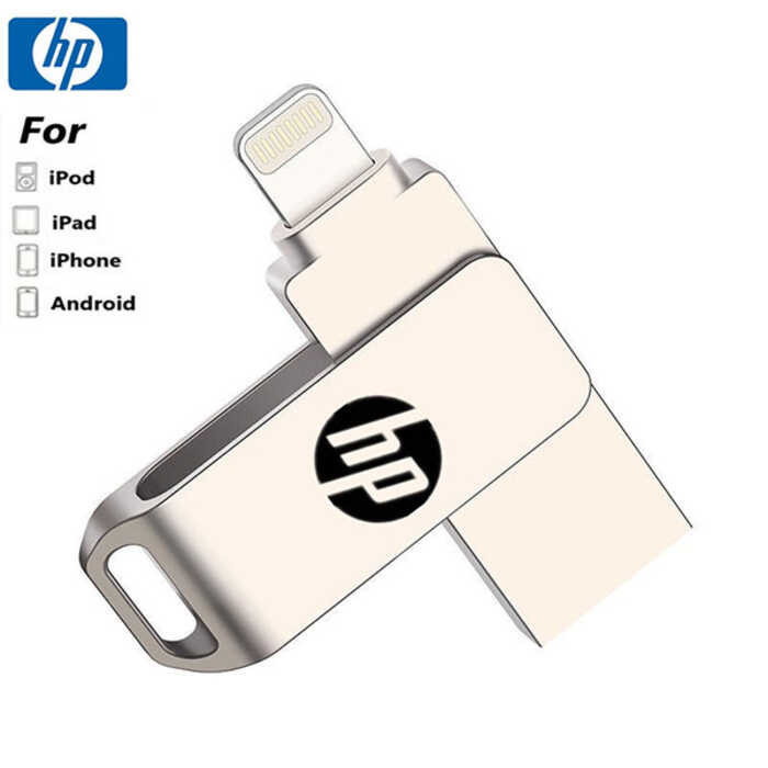 HP 2-in-1 Flash 1TB Otg Usb Stick para sa iPhon-e External Storage Pen ...