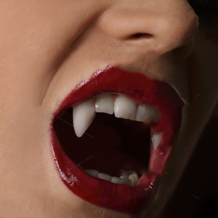 Halloween Tiger Tooth Dentures Vampire Zombie ToothCOSPLAYHorror ...