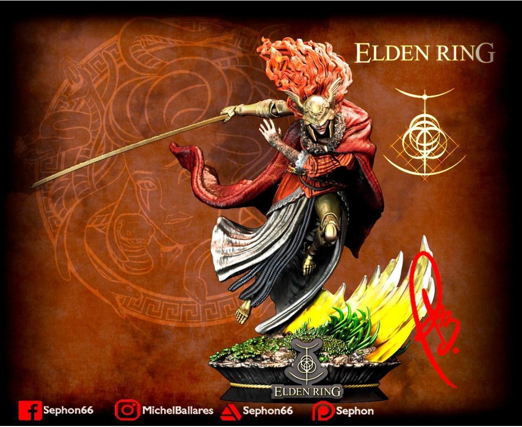 Elden Ring sephon 66 Edition Valkyrie Mary Nia Figure Board Game War ...