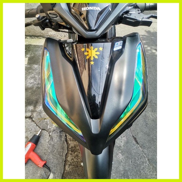 kilay tint for honda click 125i 150i (Version 2 & 3) chameleon yellow ...