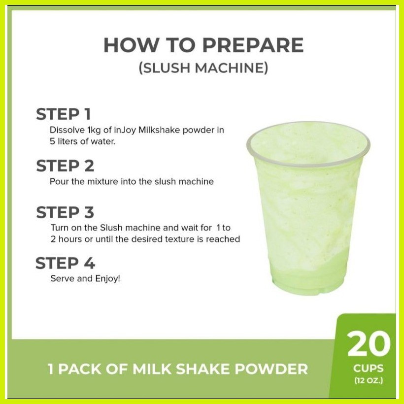 ☢ ∈ INJOY BUCO PANDAN INSTANT MILK SHAKE POWDER 1 KG for Milk Shake,Ice Candy,Polvoron,Beverages ...
