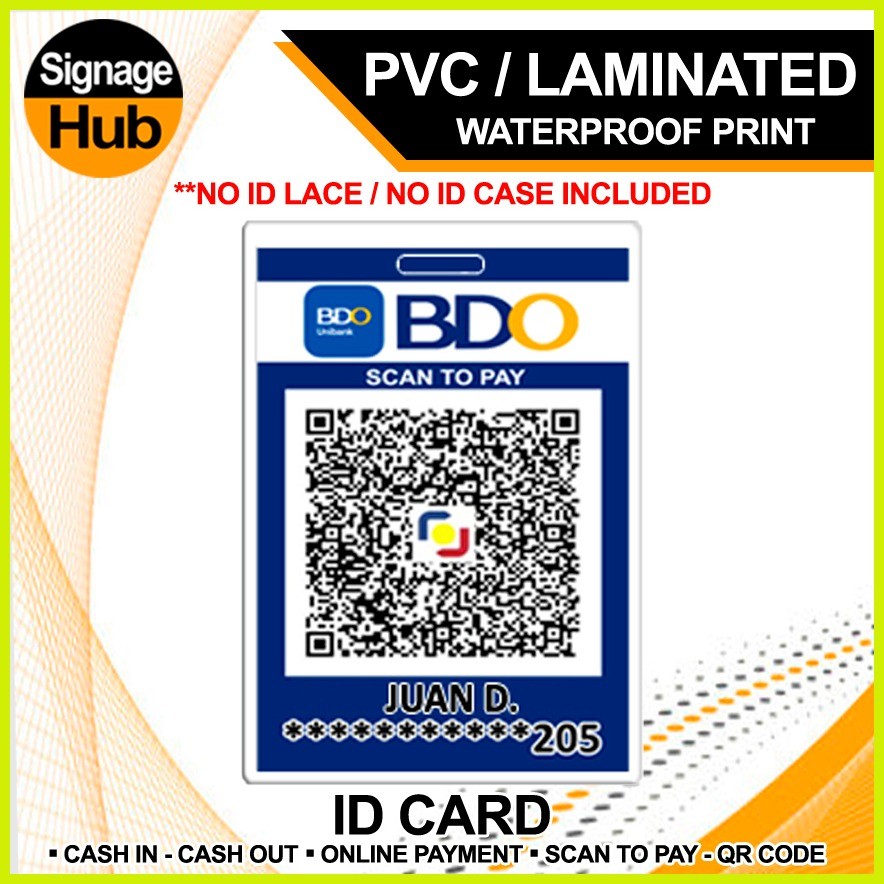 ⭐ ID CARDS | Bag Tags | Scan to Pay QR code | Waterproof Print | Shopee ...
