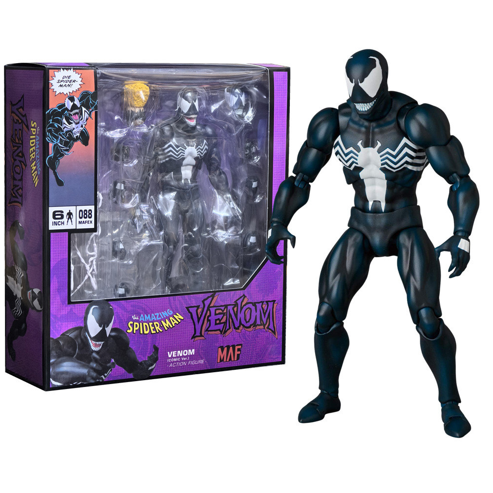 High-quality MAFEX088 Venom Spider-Man action figure Carnage Venom hand ...