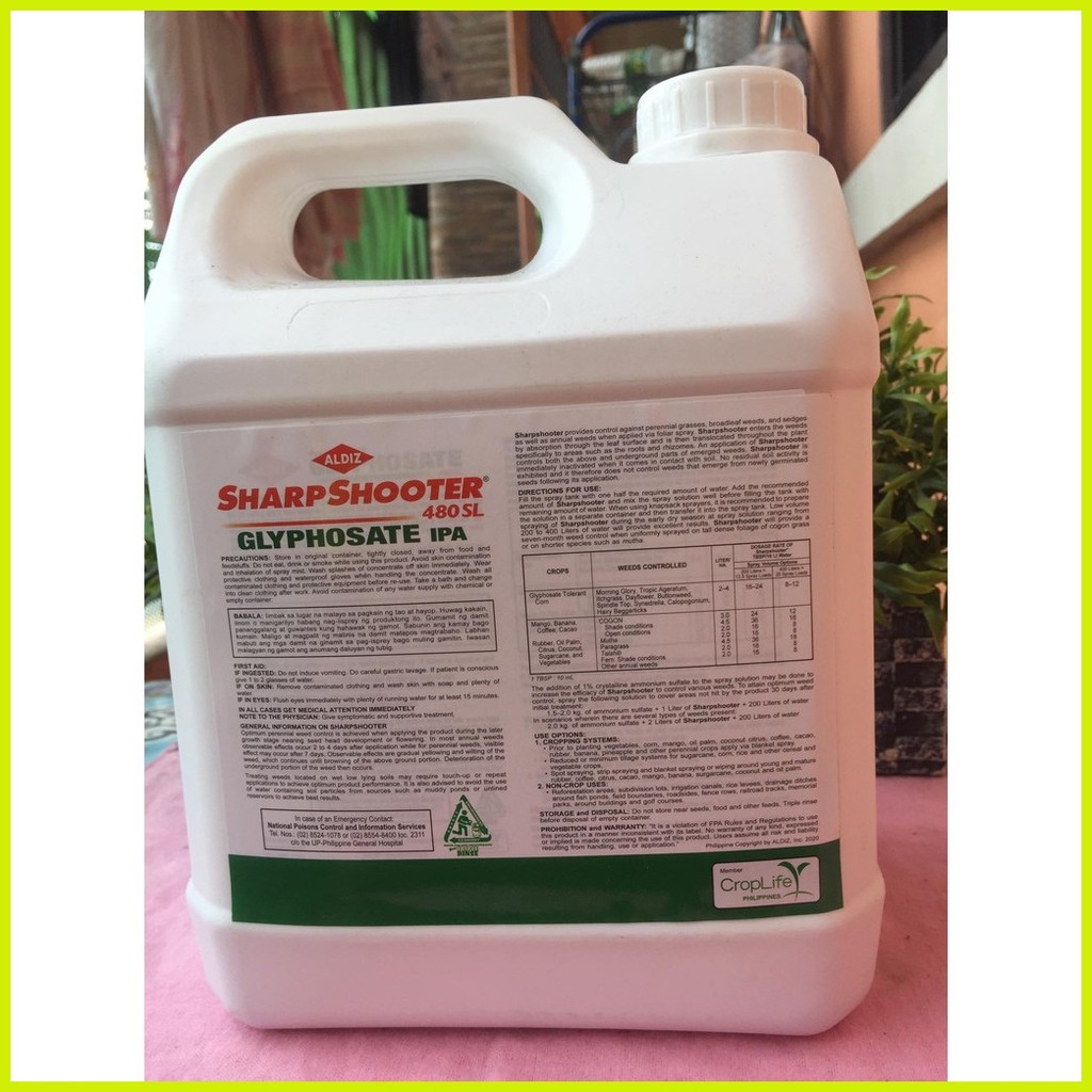 Sharpshooter 480 SL Glyphosate 1gallon | Shopee Philippines
