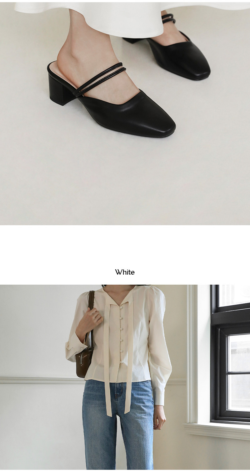 [SAPPUN] Kipley Strap Mule heels (5cm) | Shopee Philippines