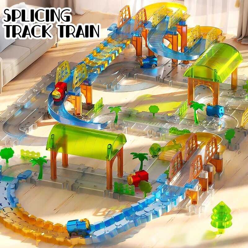Railway Large Play Set Electric Track Train Kits Puzzle Assembg Toy ...