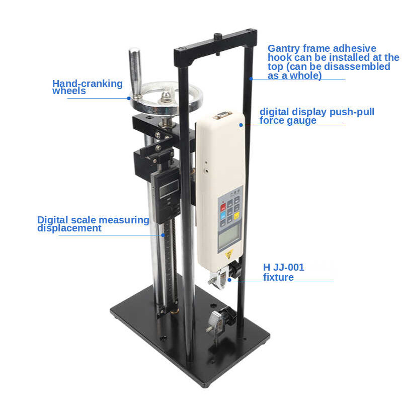 150MM Tensile Stroke hine Vertical Spiral Push-Pull Tester Test Stand ...