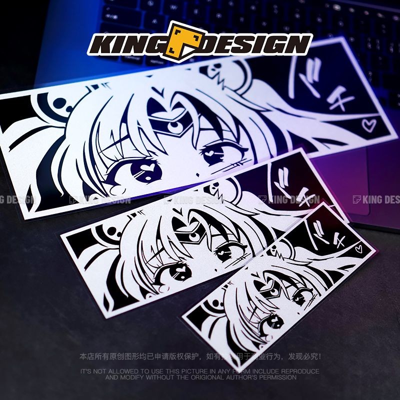 [Creative Car Stickers] Cartoon Car Stickers JDM Comics Sailor Moon ...