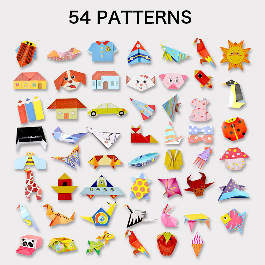 Origami Book Set 108Pcs with 54 Pattern and Instructions Book ...