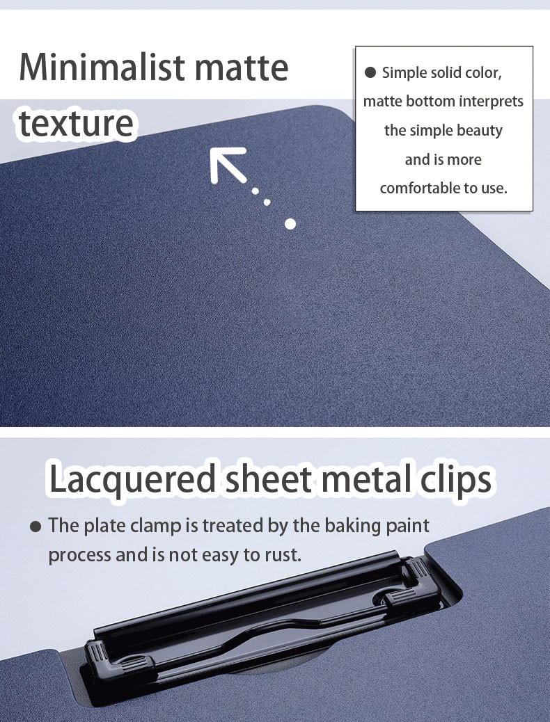 A4 Large Foldable Clipboard with Cover - File Organizer Clip Folder ...