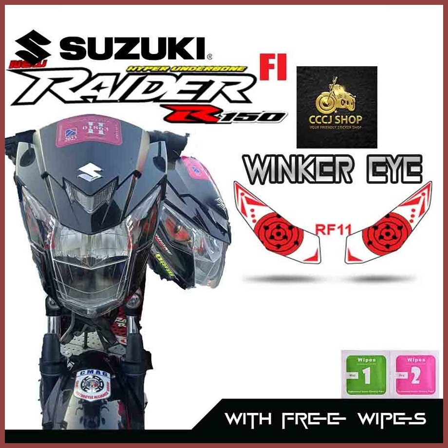 RAIDER 150 Fi WINKER EYE STICKER/TRANSPARENT/TRANSLUCENT VINYL ...