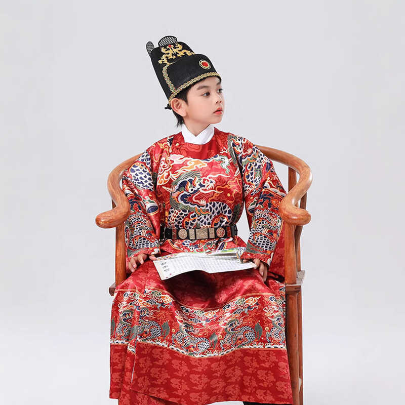 X Children's Emperor Boys' Round Neck Toddler Flying Fish Costume Ming ...