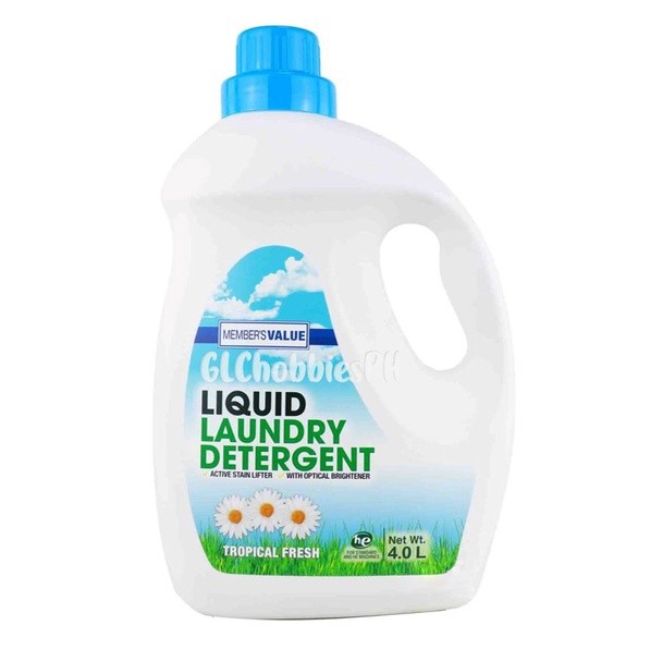 S&R MEMBER'S VALUE Liquid Laundry Detergent Tropical Fresh Scent 1L SNR ...