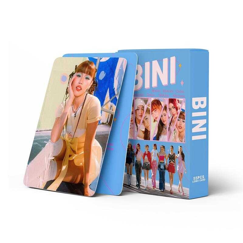 55Pcs Bini Talaarawan Lomo Photo Card Holographic BINI Photocards ...