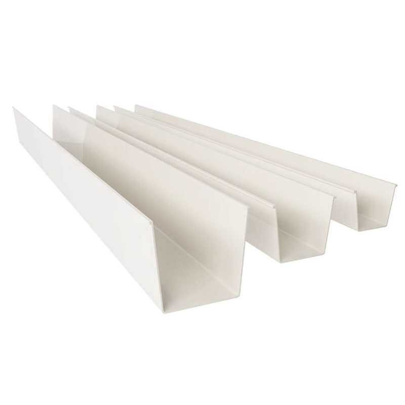 Plastic PVC Resin Rain Gutter U-Shaped Gutter for Villa Factory House ...