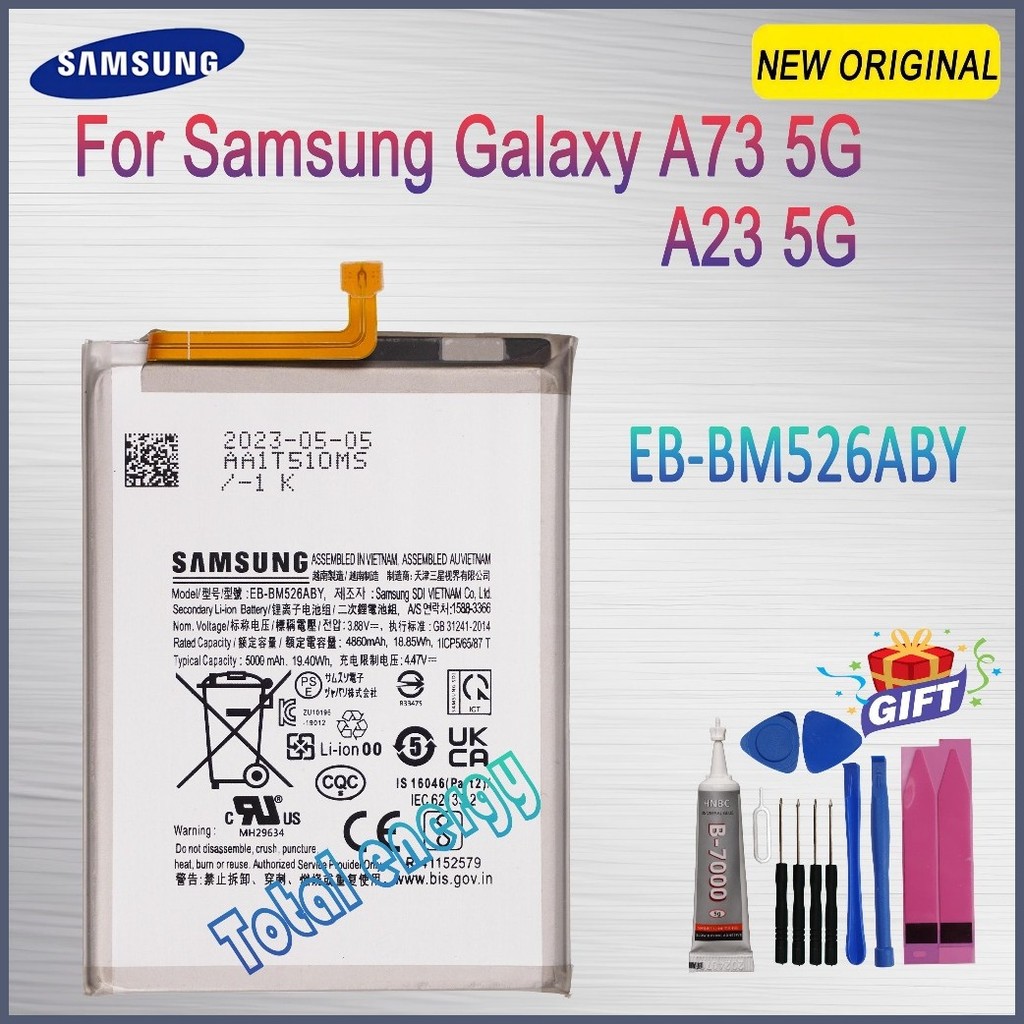 EB-BM526ABY 5000mAh Battery For Samsung Galaxy A73 5G A23 A23 5G Mobile ...