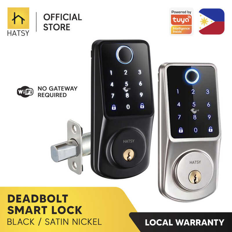 - Deadbolt Smart Lock V2, Fingerprint, Passcode, Card, Manual Key ...