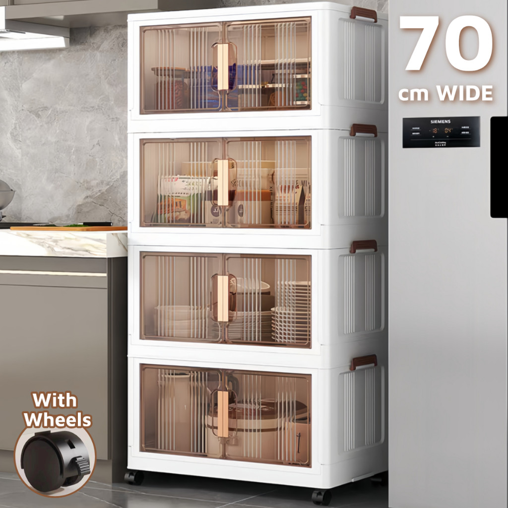 70cm Wide Foldable Cabinet for Kitchen Durabox Drawer Cabinet Plastic ...