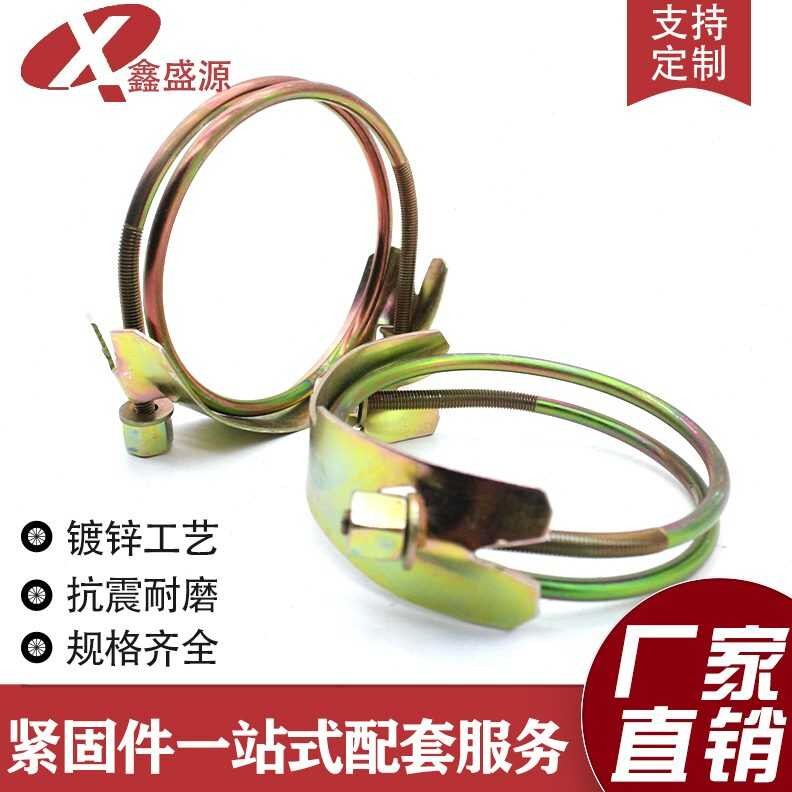 LY Heavy Duty Tiger Clamp Thickened Double Hose Clamp Rubber Pipe Clamp ...