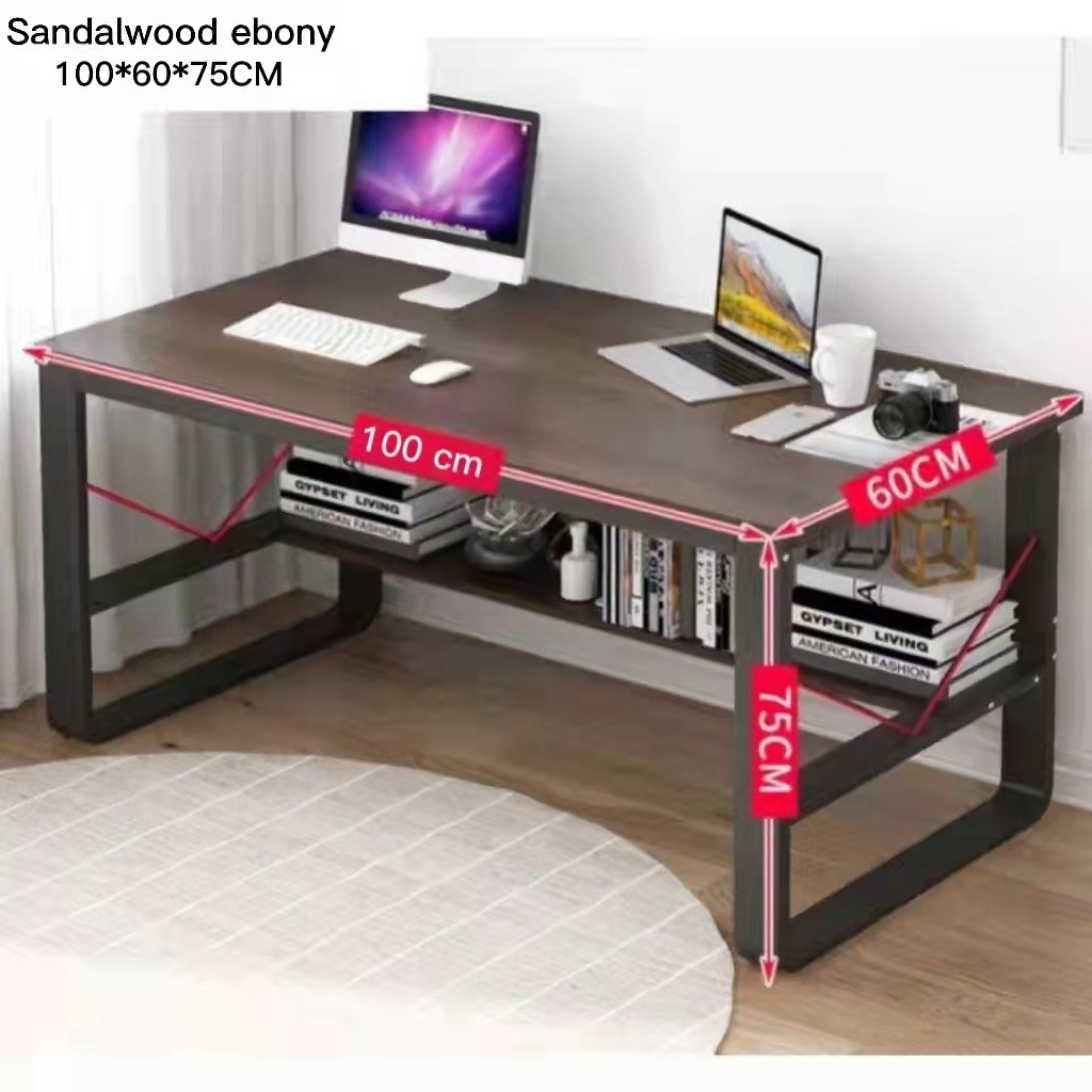 ️COD️ Computer desk table 120CM Office table study desk PC laptop table ...
