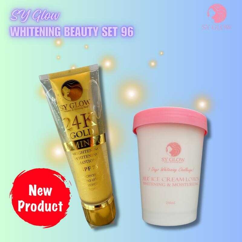 SY Glow Whitening Beauty Set 96 - Gold Luminous Lotion | 10X Ice Cream ...