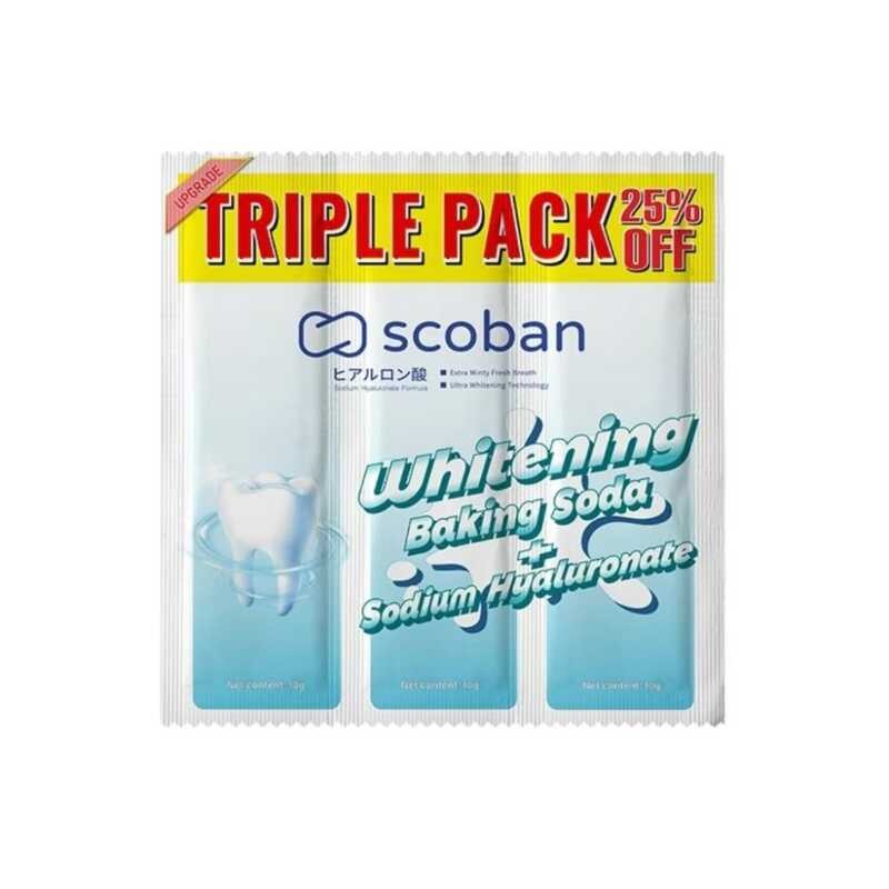 SCOBAN Japanese Whitening Toothpaste Sachet 3*10G | Shopee Philippines