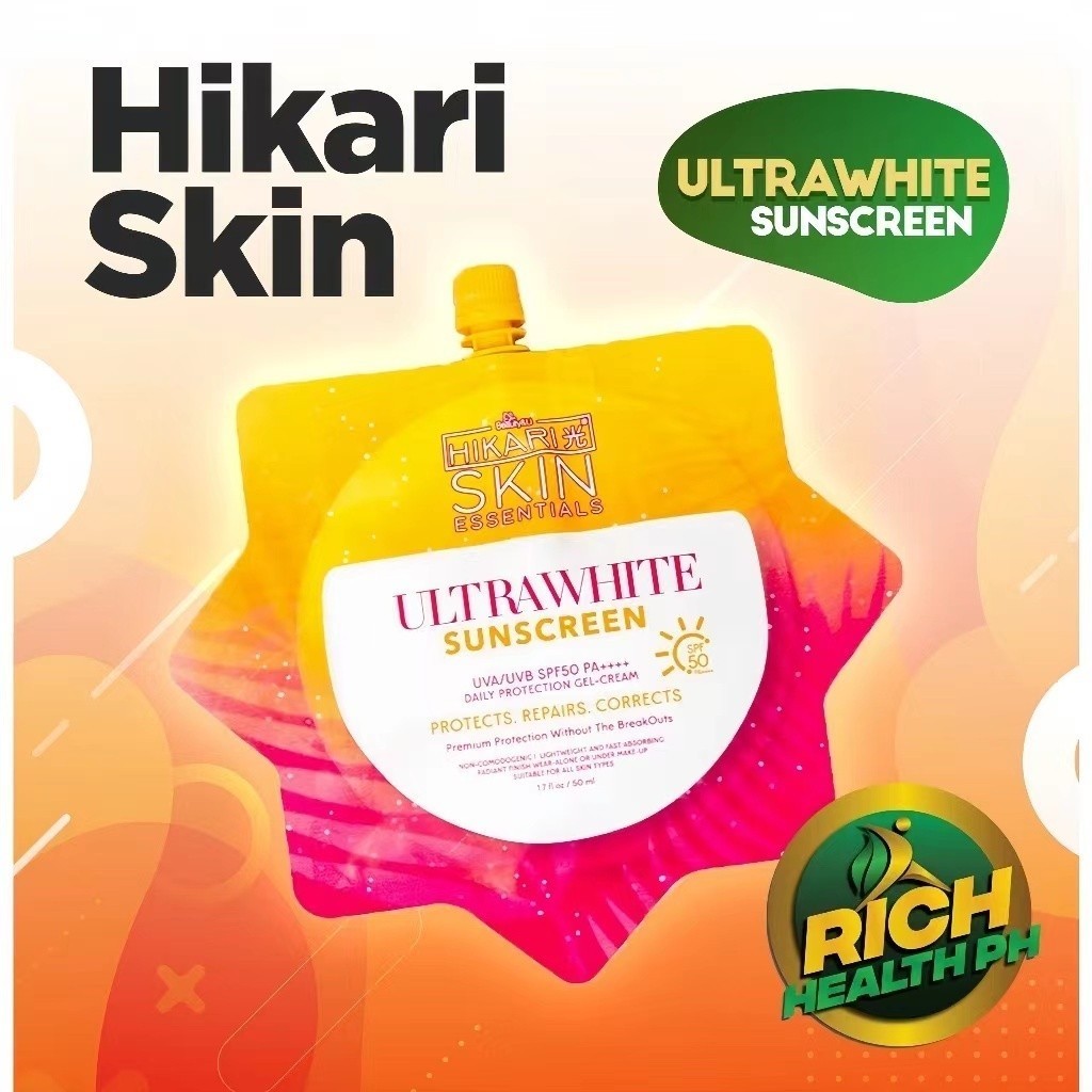 NEW! 【BUY 1 TAKE 2】 HIKARI Ultra White Sunscreen Whitening Wear Sun ...