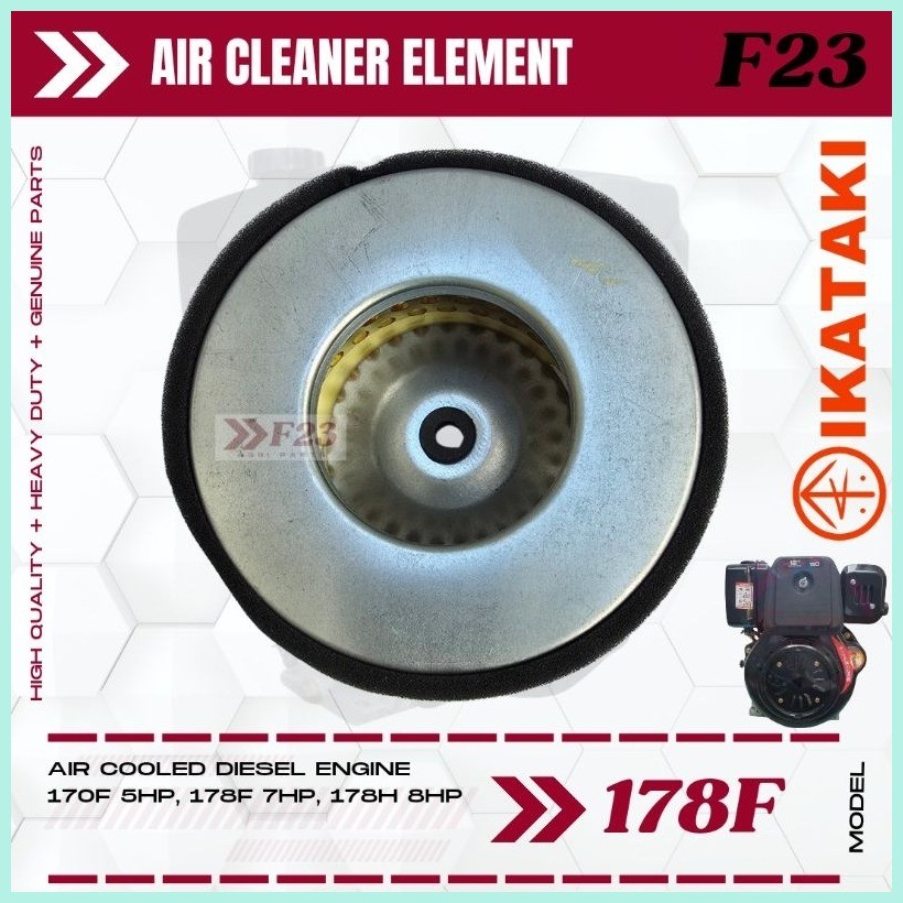Air Cleaner Element 170F, 178F, 178H, 5HP, 7HP, 8HP Air Coolwd Diesel ...