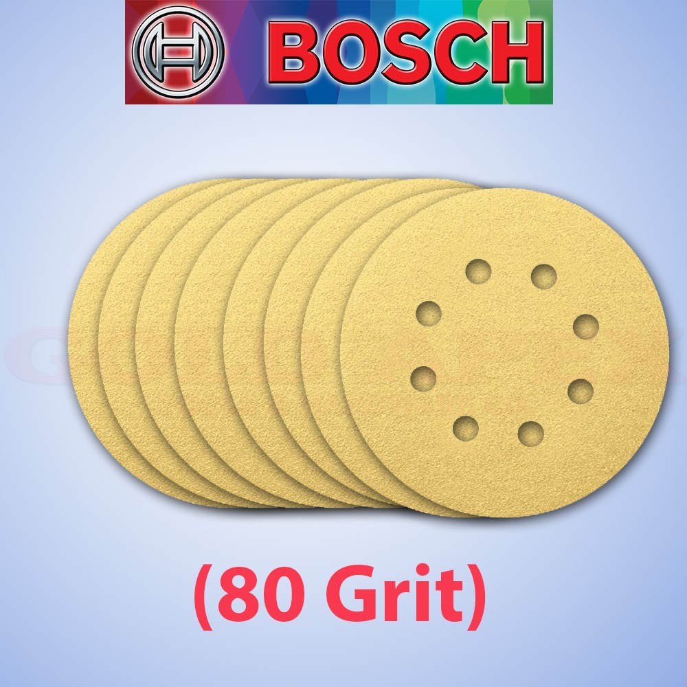 Bosch Velcro Sanding Disc 125mm 50pcs Set (80 Grit) | Shopee Philippines