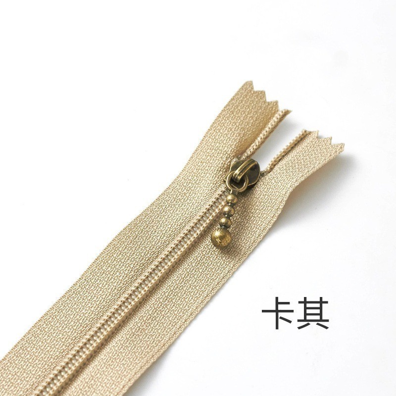 10 Pieces of 15/20/25cm Suitcases Handbags Zippers Size 3 Colored Nylon ...