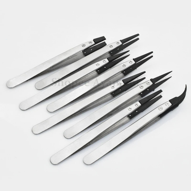 1PC Watch Hands Installation Work Tweezers Straight Elbow Handle ...