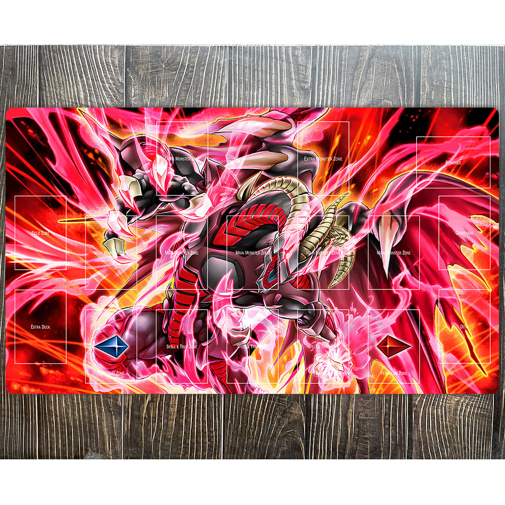 Yu-Gi-Oh Red Dragon Archfiend Mat Card Pad Playmat YGO KMC TCG YuGiOh ...