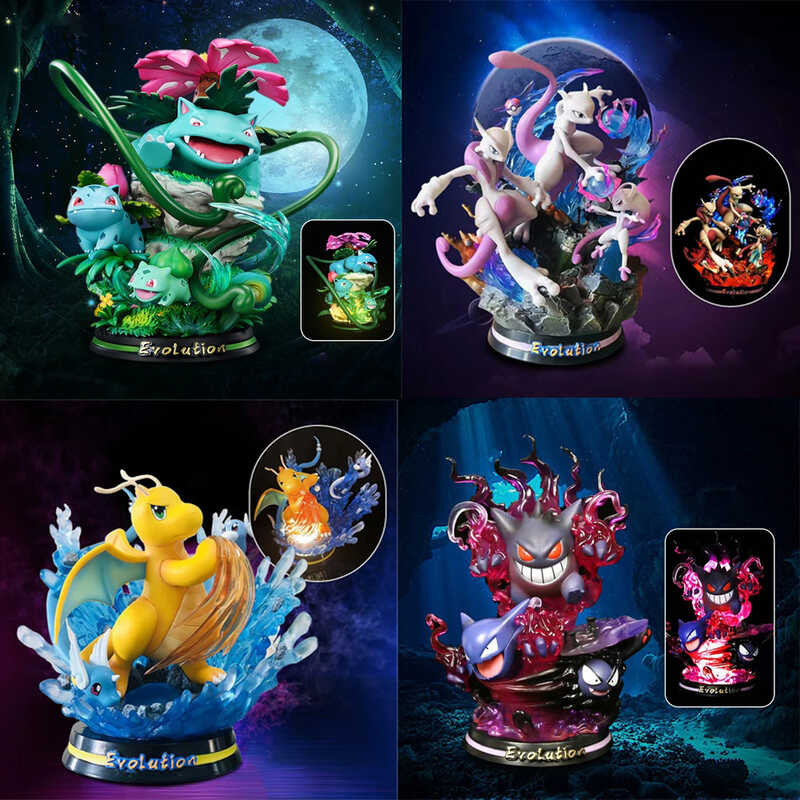 Cm Anime 28 - Figures Statue Mewtwo Dragonite Venusaur Gengar ...