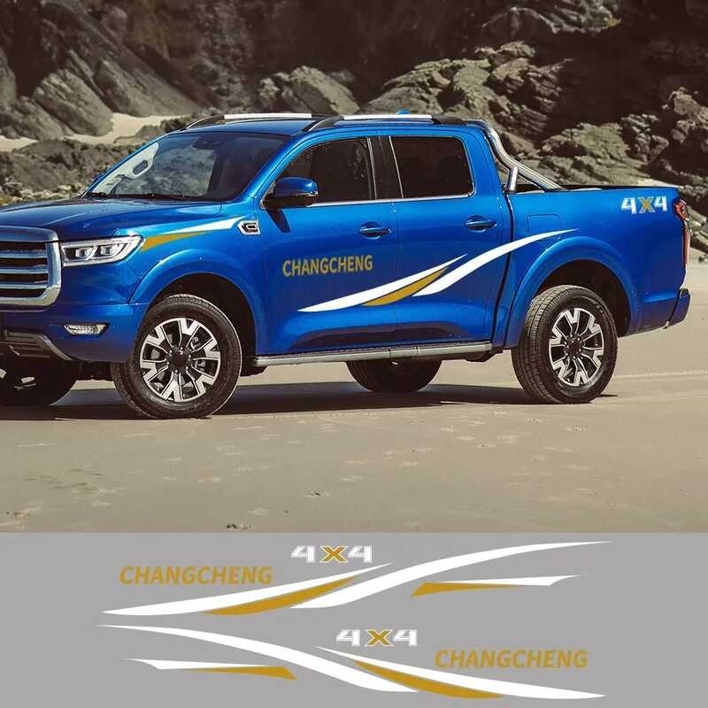 Sa Para GWM Poer Pao Pickup Body Side Stickers Truck 4X4 Graphics Vinyl ...
