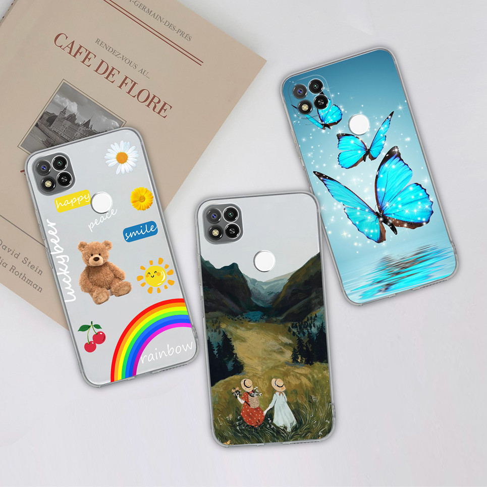 Compatible For Xiaomi Poco M2 C3 C31 Clear Phone Case Leisure Design ...