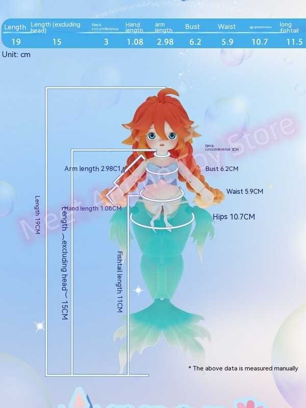 Mermaid Φ Kawaii Chu Series Blind 1/12 Bjd Dolls Anime Action Figure ...
