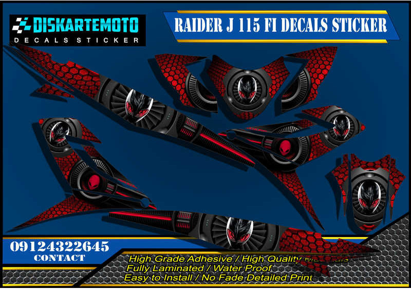 Suzuki Raider J115 Fi Decals Sticker | Shopee Philippines