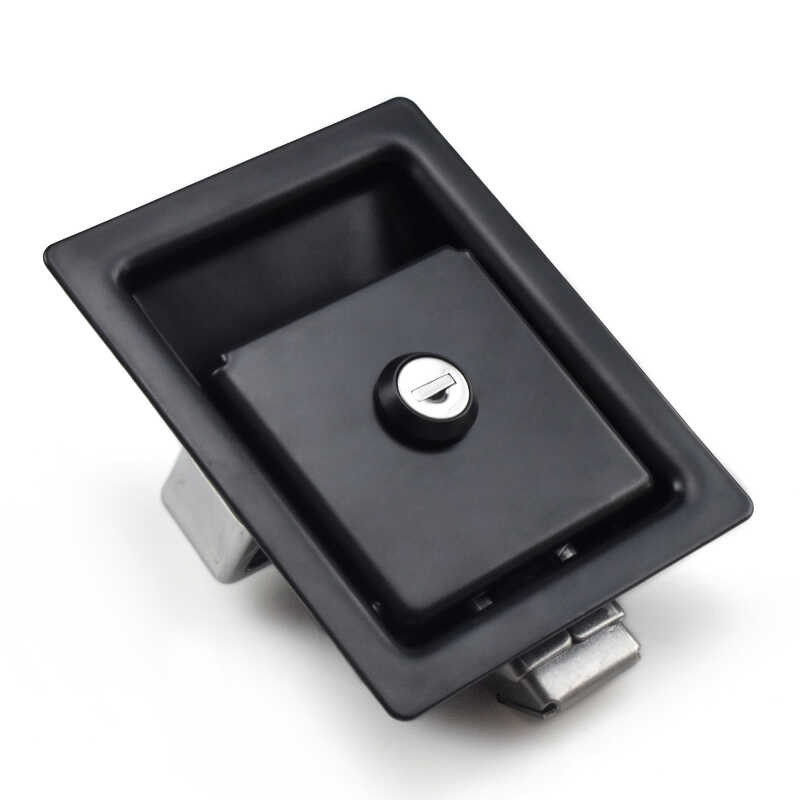 Parts Of The Recessed Door Paddle Lock Latch Container Truck And ...