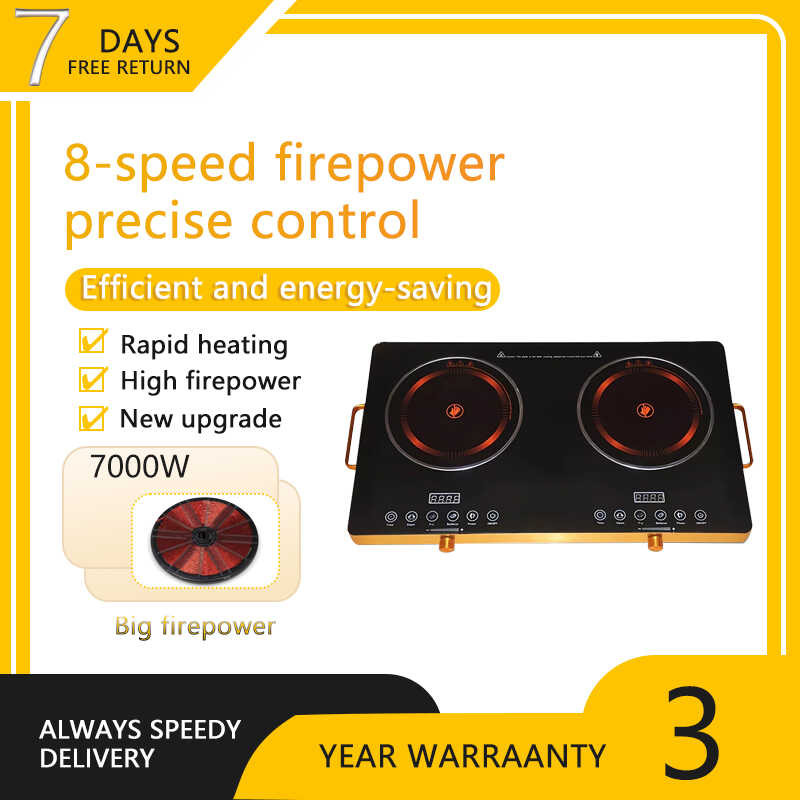 Cooker Induction Double Burner Infred Heater Multi-Function Inverter ...