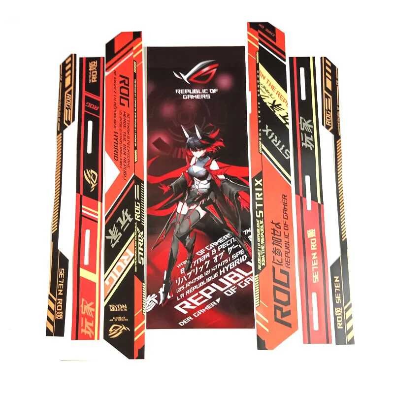 Case DIY PC Stickers For ROG Gx601,Customized Helios Chassis Frame ...
