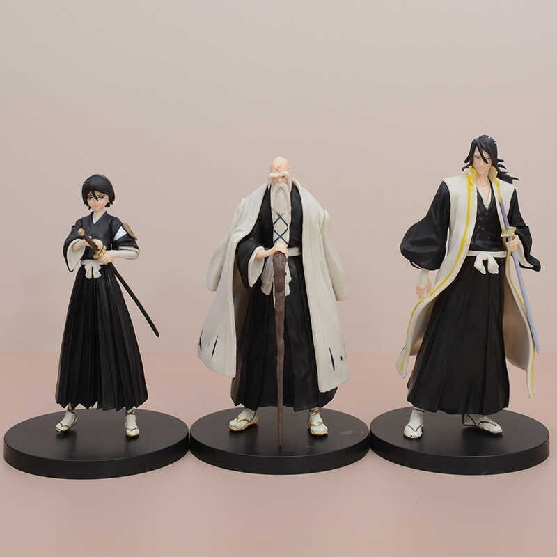 2 BLEACH 15-17Cm Kuchiki Rukia Byakuya Yamamoto Genryuusai Shigekuni ...