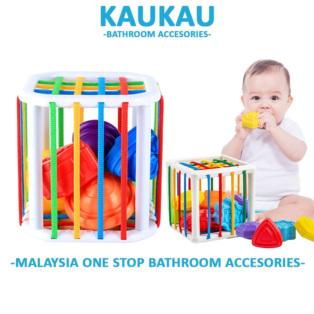 KAUKAU Baby Shape Toy Grip Rraining Cube Montessori Kids Toys Early ...