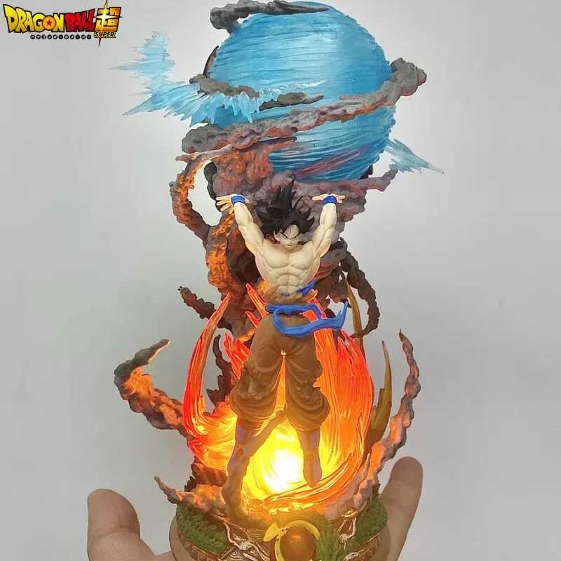 Son 23Cm Goku Dragon Ball Anime Figure Super Genki Bomb Luminous ...