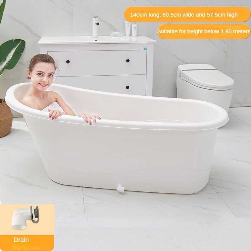 Heavy-Duty Plastic Portable Bath Tub For Adult Baby Large Bathtub With ...