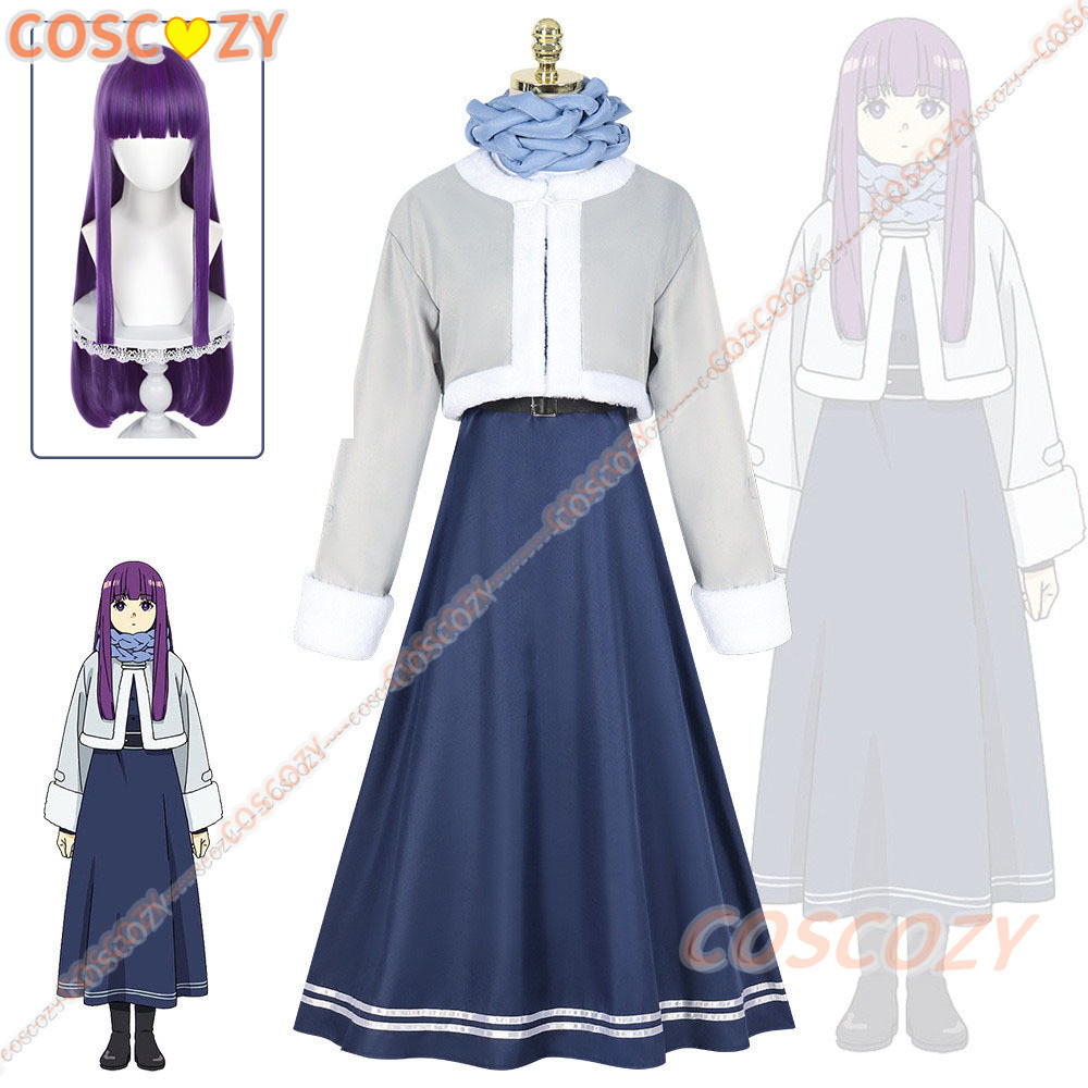 § Anime At The Funeral Fern Cosplay Costume Wig Frieren Beyond Journey ...